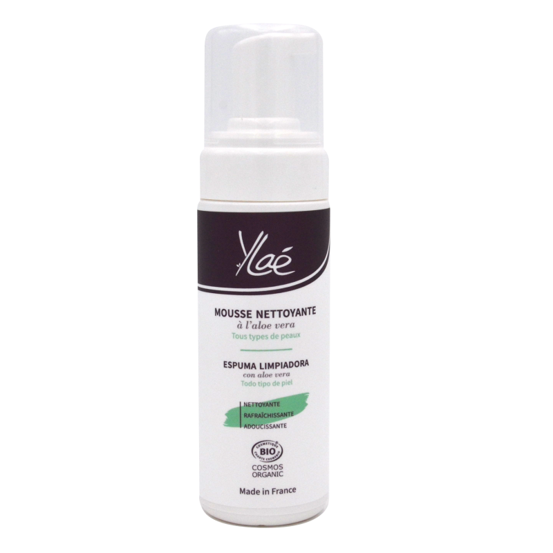 Mousse nettoyante à l'aloé vera - Ylaé Mousse nettoyante à l'aloé vera - Ylaé